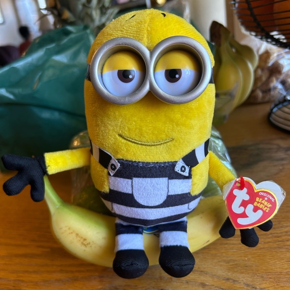 Ty | Toys | New Despicable Me 3 Ty Beanie Babies Tom Prison Minion Bean ...